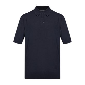 Dolce & Gabbana Wollpolo - - Tops - Herren - Blau - S