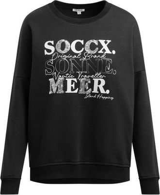 soccx Sweater mit Pailletten