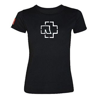 Rammstein T-Shirt pour Femmes Frauenshirt Logo Glow, L, Produit Officiel du Groupe