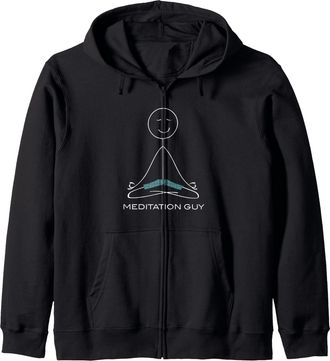 Whyitsme Design Lustige M&auml;nner, Meditation, Typ, Jungen, Achtsamkeit, meditieren Kapuzenjacke
