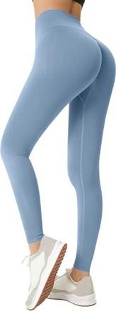 Generic Legging Anti Cellulite Femme Mode D&eacute;contract&eacute; Unicolore Yoga Base Fitness Pantalon de Sport Femme Minceur Taille Haute Lissant Fessier sans Couture Lo