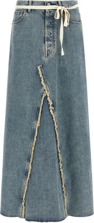 Maison Margiela Femme, Jupes, Bleu, Taille: 38 FR Jupe Maxi en Jean