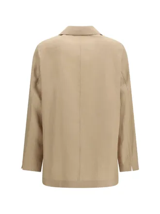 Lardini Womens Single-Breasted Wool And Cotton Jacket 250 Ovis Aries; Blazers & Vests