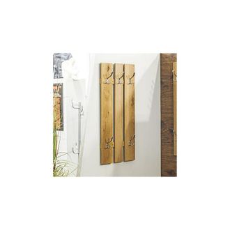 M&S Collection Portemanteau mural 45x9x100 cm d&eacute;cor ch&ecirc;ne