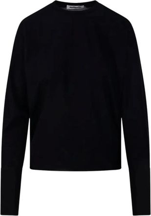 Darkpark Darkpark, Femme, Tops, Noir, Taille: 36 FR Shirt Cuff Long Sleeve Crewneck Top