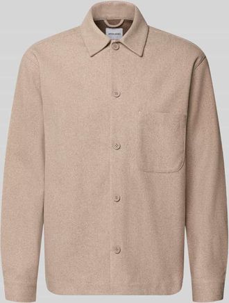 Jack & Jones Regular Fit Hemdjacke mit Kentkragen Modell REGENT