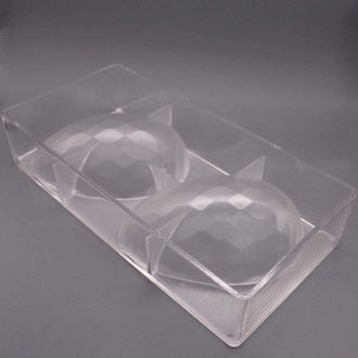 Generic 3D Diomand Osterei Form Schokolade Transferform, Polycarbonat, Schokoladenformen, DIY Backwerkzeuge Bäckerei Gebäck Tablett Maker, transparente Schoko