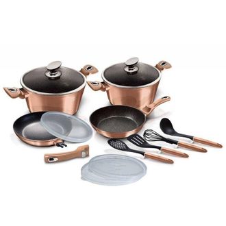 Berlinger Haus Berlinger Haus Bh-7058 Ros&eacute;gold Granit Kochgeschirr Set 13 Teilig