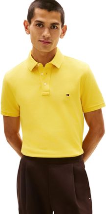 Tommy Hilfiger Herren 1985 Slim Polo MW0MW17771 S/S Polo, Gelb, L