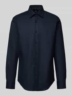 HUGO BOSS Regular Fit Businesshemd mit Strukturmuster