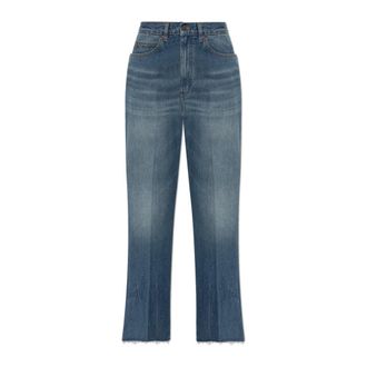 Victoria Beckham Jeans mit offenem Saum - - Jeans - Damen - Blau - W30