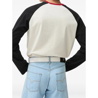Versace Medusa Logo Raglan Long-Sleeve T-Shirt - White