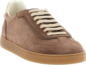 Brunello Cucinelli Calfskin Low Top Sneakers - Brown
