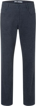 MAC Broeken Stoffhose MAC Arne, Herren, Gr. 33, L&auml;nge 32, grau (schwarz indigo), Web, Obermaterial: 97% Baumwolle, 3% Elasthan, unifarben, regular fit kn&ouml;chellang