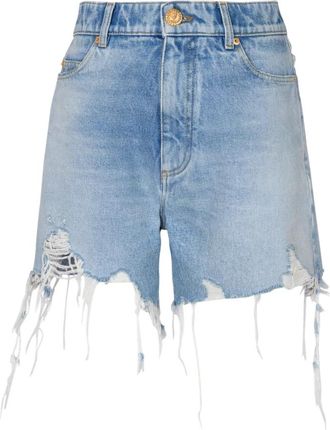 Balmain Denim Shorts - - Shorts - Damen - Blau - M