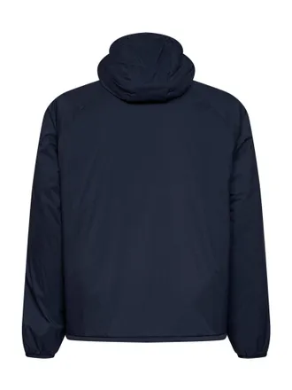 Burberry Mens Hooded Jacket Dunwich Navy Blue Nylon Polyamide Bomber