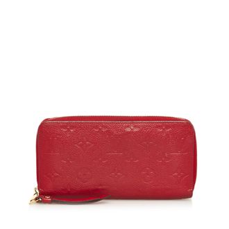 Louis Vuitton Vintage Louis Vuitton Monogram Empreinte Zippy Wallet Red