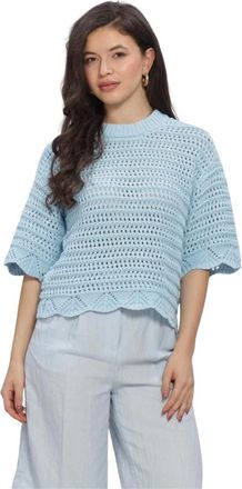 Moss Copenhagen Damen, Strickwaren, Blau, XS/SGr&ouml;&szlig;e