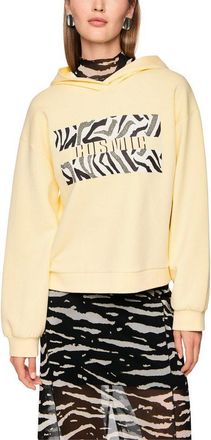 Marc Cain Hoodie Tiger Mania Premium Damenmode mit Animal Print, Strass-Applikation