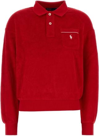Polo Ralph Lauren Femme, Tops, Rouge, Taille: 36 FR Terry Polo Top