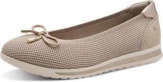 Jana Damen Ballerina Vegan 8-22170-46 Ballerinas, BEIGE/Gold, 36 EU