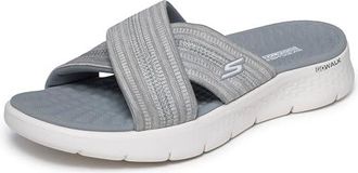 Skechers Sandales Go Walk Flex ImpressiedGo Walk Flex pour femme, Textile gris, 41 EU
