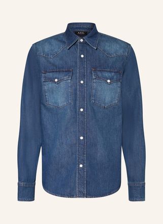 A.P.C. Jeanshemd Regular Fit blau