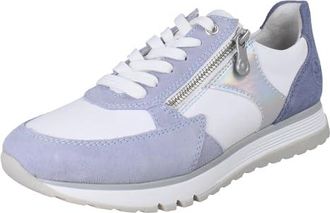 Rieker 49010 Baskets d&eacute;contract&eacute;es extra larges avec fermeture &eacute;clair lat&eacute;rale pour femme, bleu, 7.5 UK X-Wide
