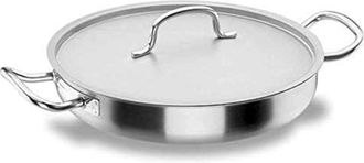 Lacor SERVIER u. PFANNE MIT Deckel 32 cm, Stainless Steel, 8414271506321