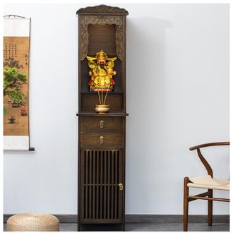 Generic Chinesischer Altarschrank Mit Sockel, Meditationsaltartisch F&uuml;r Opfergaben, Meditationsst&auml;nder F&uuml;r Spirituelle Praktiken, F&uuml;r Schlafzimmer, Wohnzimmer