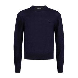 Dsquared2 Strickpullover mit Rundhalsausschnitt - - Knitwear - Herren - Blau - S