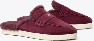 Tory Burch Ballet Sport Pantolette mit Lammfell