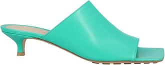 Bottega Veneta Slipper & Pantoletten - Stretch Mule Turquoise - Gr. 37,5 (EU) - in Gr&uuml;n - f&uuml;r Damen