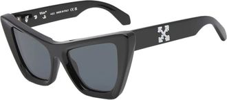Off-white Sonnenbrille - Edvard Arrow Logo Sunglasses - Gr. unisize - in Schwarz - f&uuml;r Damen