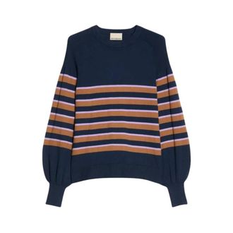 Pennyblack Pbbzodiaco Rundhals Strickpullover - - Knitwear - Damen - Blau - L