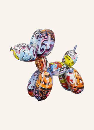 Gilde Figur Street Art Ballonhund weiss