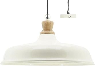 Aubry Gaspard Aubry Gaspard - Suspension en métal et bois ø 60 blanc