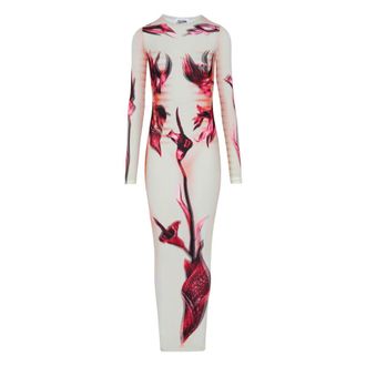 Jean Paul Gaultier Femme, Robes, Multicolore, Taille: 36 FR Robe Longue Imprimée Multicolore