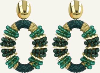 Lott. Gioielli Lott.Gioielli Ohrringe Elle Combi Oval Deluxe M Emerald By Glambou gold