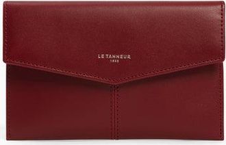 Le Tanneur Pochette enveloppe moyen modèle Charlotte en cuir lisse