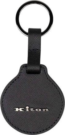 Kiton Homme, Accessoires, Noir, Taille: ONE Size Porte-cl&eacute;s en cuir