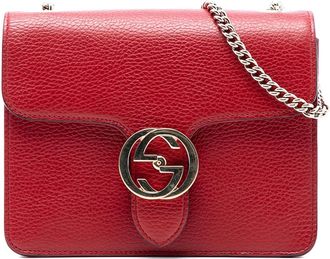 Gucci Hobo Bags - Small Dollar Calfskin Interlocking G Crossbody - Gr. unisize - in Rot - f&uuml;r Damen