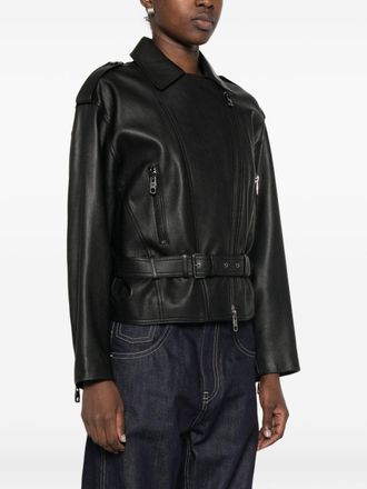 Emporio Armani Goat Skin Jacket - Black