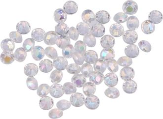 Cabilock 5000 Stück Spitze Acryl Diamanten Vase Füller Weiß Ab Glitzernde Streudeko für Hochzeit Party Tischdekoration Multifacettierte Hochreflektierende Acry