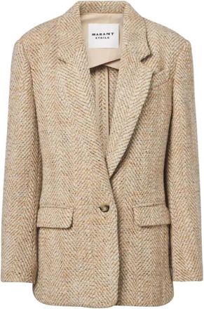 Isabel Marant Tweed Habit Jacke - - Jackets - Damen - Beige - L