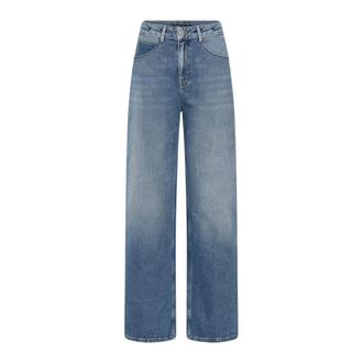 Bruuns Bazaar Femme, Jeans, Bleu, Taille: 46 FR Jean Denim Bleu Coupe Droite Pantalon