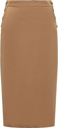 Max Mara Femme, Jupes, Brun, Taille: 40 FR Cresta Midi Skirt