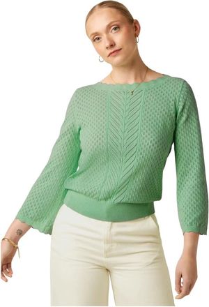 King Louie Femme, Pulls, Vert, Taille: 44 FR Audrey Top Rocky Ajour