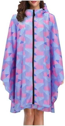 Generic Veste de pluie unisexe avec poches pour femmes, veste &agrave; capuche pour adolescents pour adultes, parapluie tendance 2026, rose clair, Taille unique
