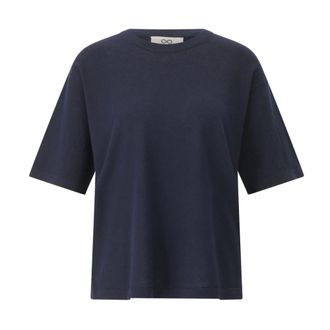 Sminfinity Femme, Tops, Bleu, Taille: 38 FR Chemise Oversize en Lin-Coton